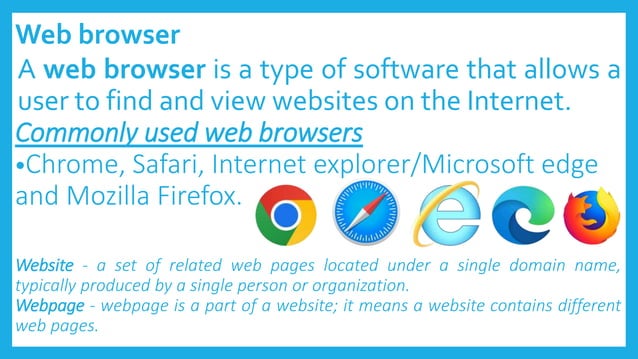 Q2-W3Requirements-for-Internet-search.pptx | Browsers | Computer Software and Applications