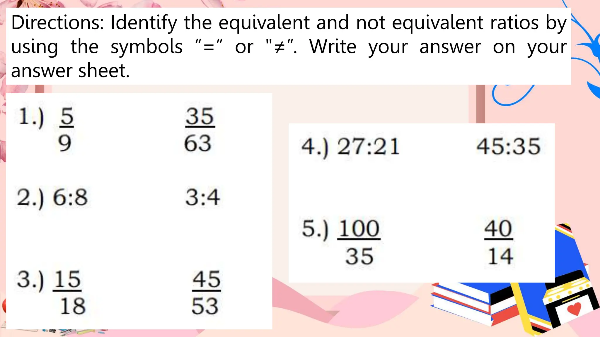 Identifying Ratios in Mathematics 5 and Visualizing Rstios | PPTX