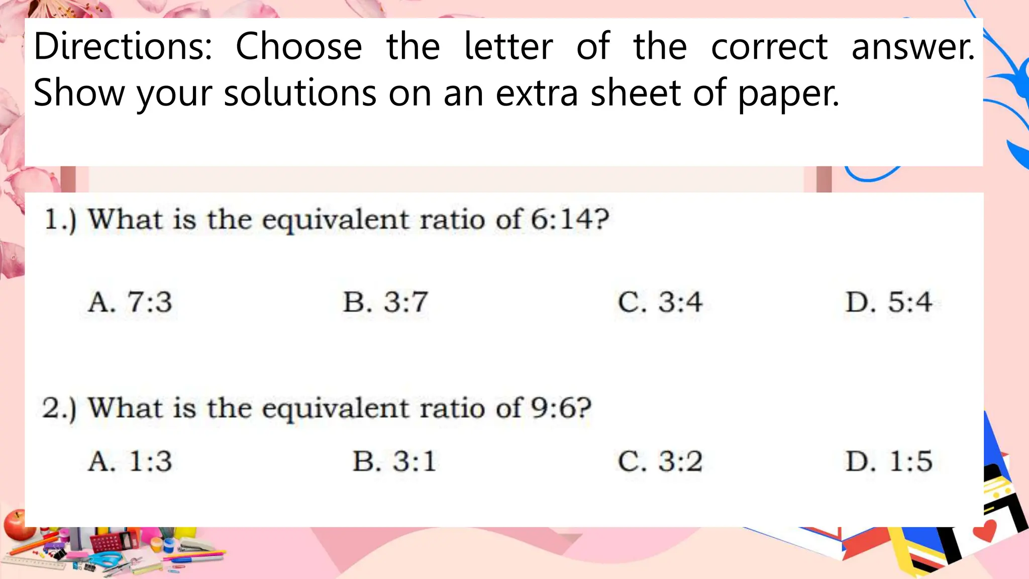 Identifying Ratios in Mathematics 5 and Visualizing Rstios | PPTX