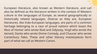 European Literature from different Periods - Copy.pptx