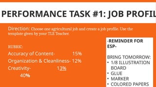 The Different types of Agricultural Jobs or Careers | PPTX