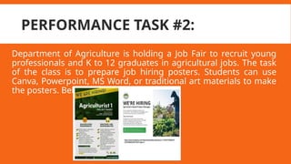 The Different types of Agricultural Jobs or Careers | PPTX