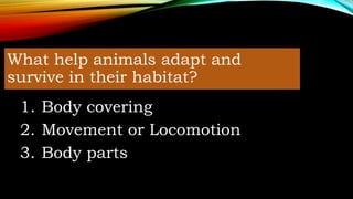 Q2-Week2- Body Structures of Amimals that Help them Adapt and Survive ...