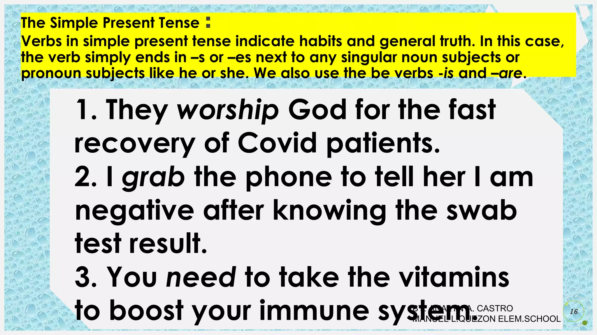 Q2 week4-use-simple-tenses-pastpresentplural | PPTX
