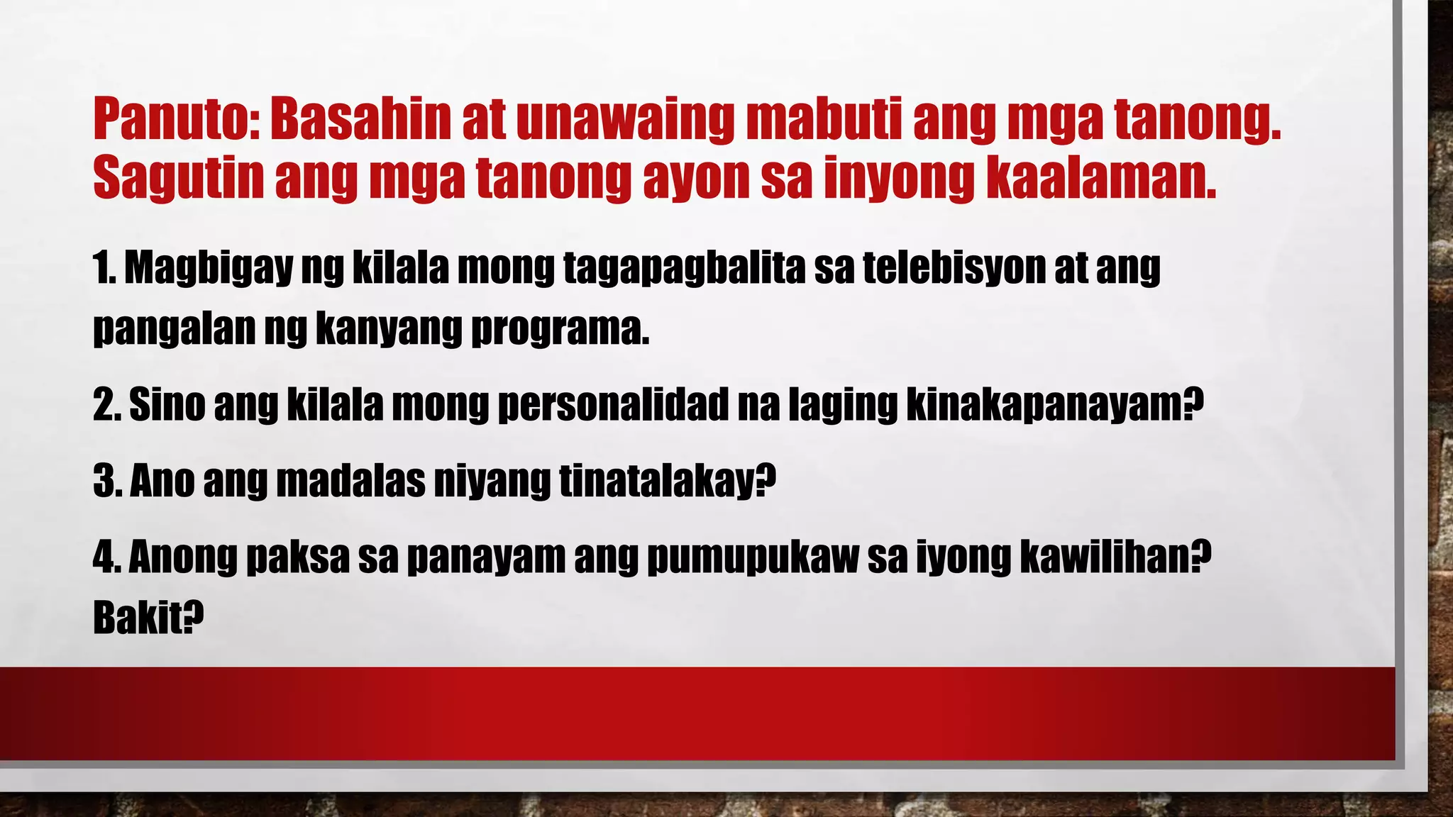 Q2-WK1-Wika sa Panayam at Balita sa Radyo at Telebisyon.pptx