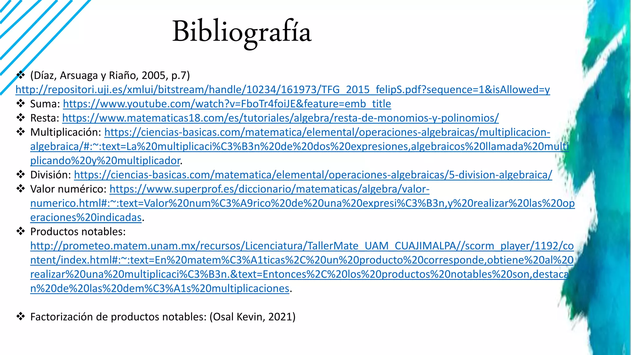Las expresiones algebraicas y Factorización de productos notables | PPTX