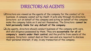 Legal Position Of Directors | PPTX