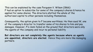 Legal Position Of Directors | PPTX