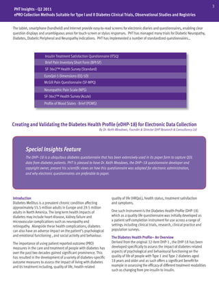 ePro and Diabetes | PDF | Diabetes | Diseases and Conditions