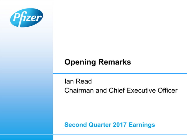 Pfizer Q2 2017 Earnings Charts | PPT