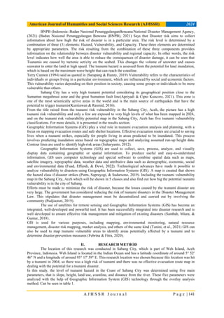 MAPPING OF TSUNAMI VULNERABILITY POTENTIAL IN SABANG CITY, ACEH PROVINCE | PDF