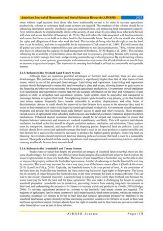 Investigating how the customary, freehold, and leasehold land tenure ...