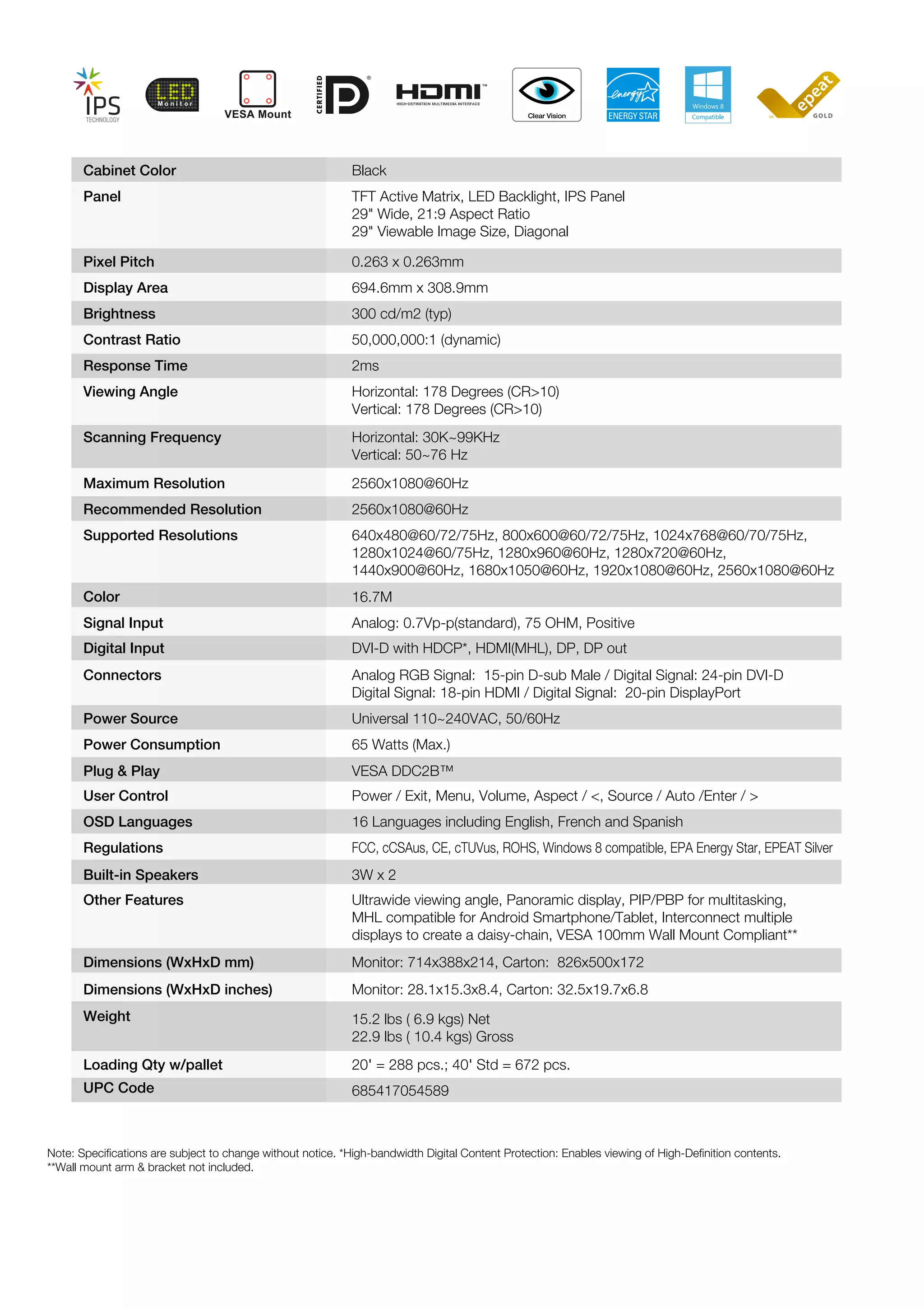 Monitor Q2963pm | PDF