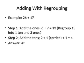 Q2 ADDITION OF 2 TO 3 DIGITS NUMBER WITH REGROUPING.pptx