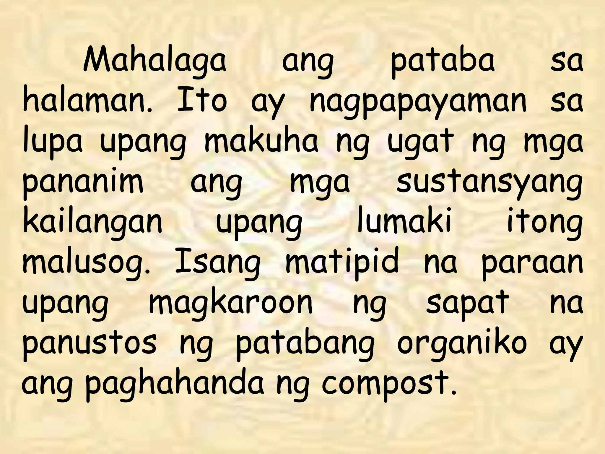 Q2 EPP Kahalagahan at Pamamaraan sa Paggawa ng Abonong Organiko.pptx