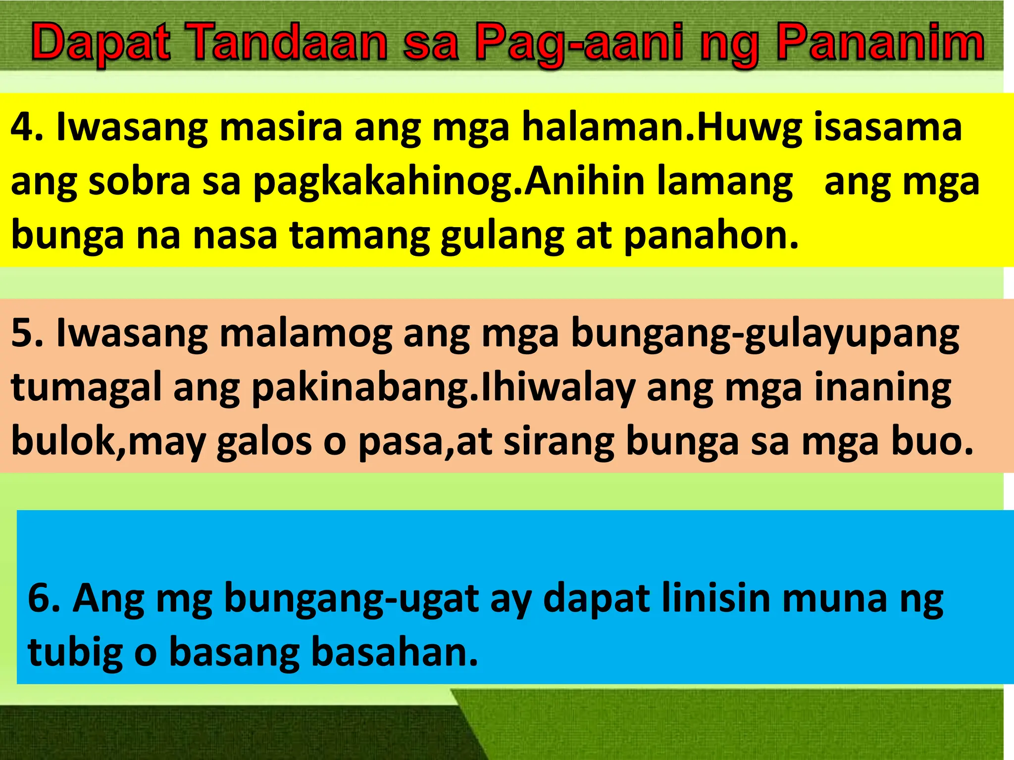 Q2 EPP Kahalagahan sa Pag aani ng Halaman.pptx