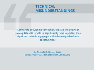 Machine Learning Misconceptions in Business by Emerj AI Research | PPT