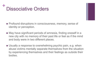 Q2 l08 dissociative disorder | PPTX