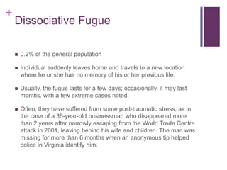 Q2 l08 dissociative disorder | PPTX