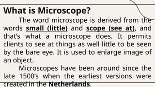 Q2L1 - Compound Microscope - Parts and Functions.pptx | Photography ...