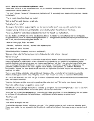 Q2 l3 how my brother leon brought home a wife | DOCX