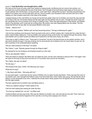 Q2 l3 how my brother leon brought home a wife | DOCX