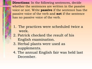 Quarter 2 Lesson 6 slides for PASSIVE VOICE.ppt