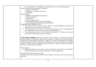 Opinion fact statements claims counter claims | PDF