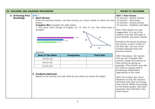 Mathematics 8 Lesson Exemplar for Everyday use | DOCX