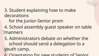 Types of Speech According to Purpose and delivery | PPTX