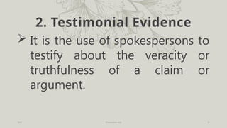 Q2 Lesson 2 Determining Textual Evidence and its Types.pptx