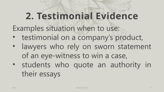 Q2 Lesson 2 Determining Textual Evidence and its Types.pptx