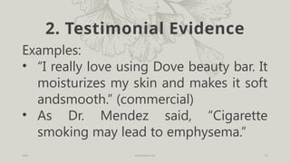 Q2 Lesson 2 Determining Textual Evidence and its Types.pptx