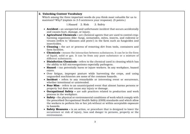 Q2_LE_MATATAG _TLE 7_Lesson 3_Week 2.pdf | Injuries | Diseases and Conditions
