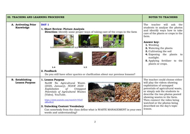 LESSON EXEMPLAR QUARTER 2 TLE 7 MATATAG CURRICULUM | PDF