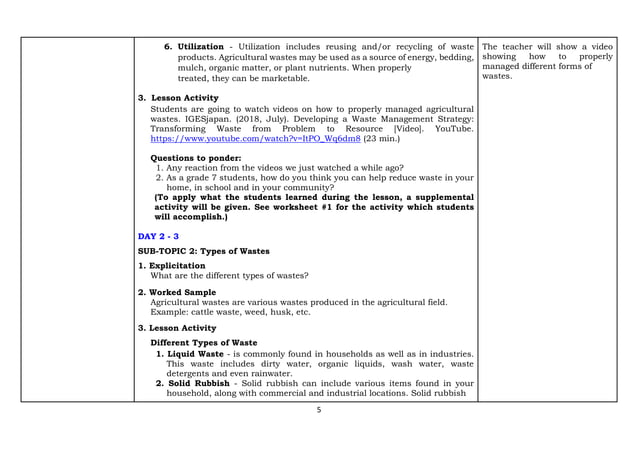 LESSON EXEMPLAR QUARTER 2 TLE 7 MATATAG CURRICULUM | PDF