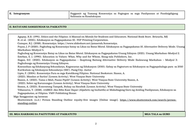 EsP-7 Q2-week3 lesson Exemplar EsP-7 Q2-week3 lesson Exemplar | DOCX