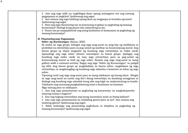 EsP-7 Q2-week3 lesson Exemplar EsP-7 Q2-week3 lesson Exemplar | DOCX