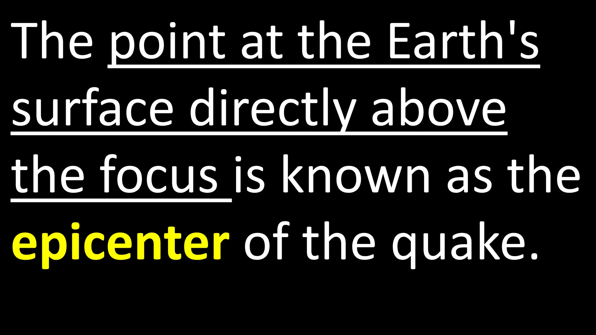 EARTHQUAKE AND FAULTS, Epicenter and Focus .pptx