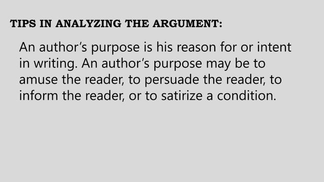 Q2M1 Analyzes the Arguments used by the Writers | PPTX