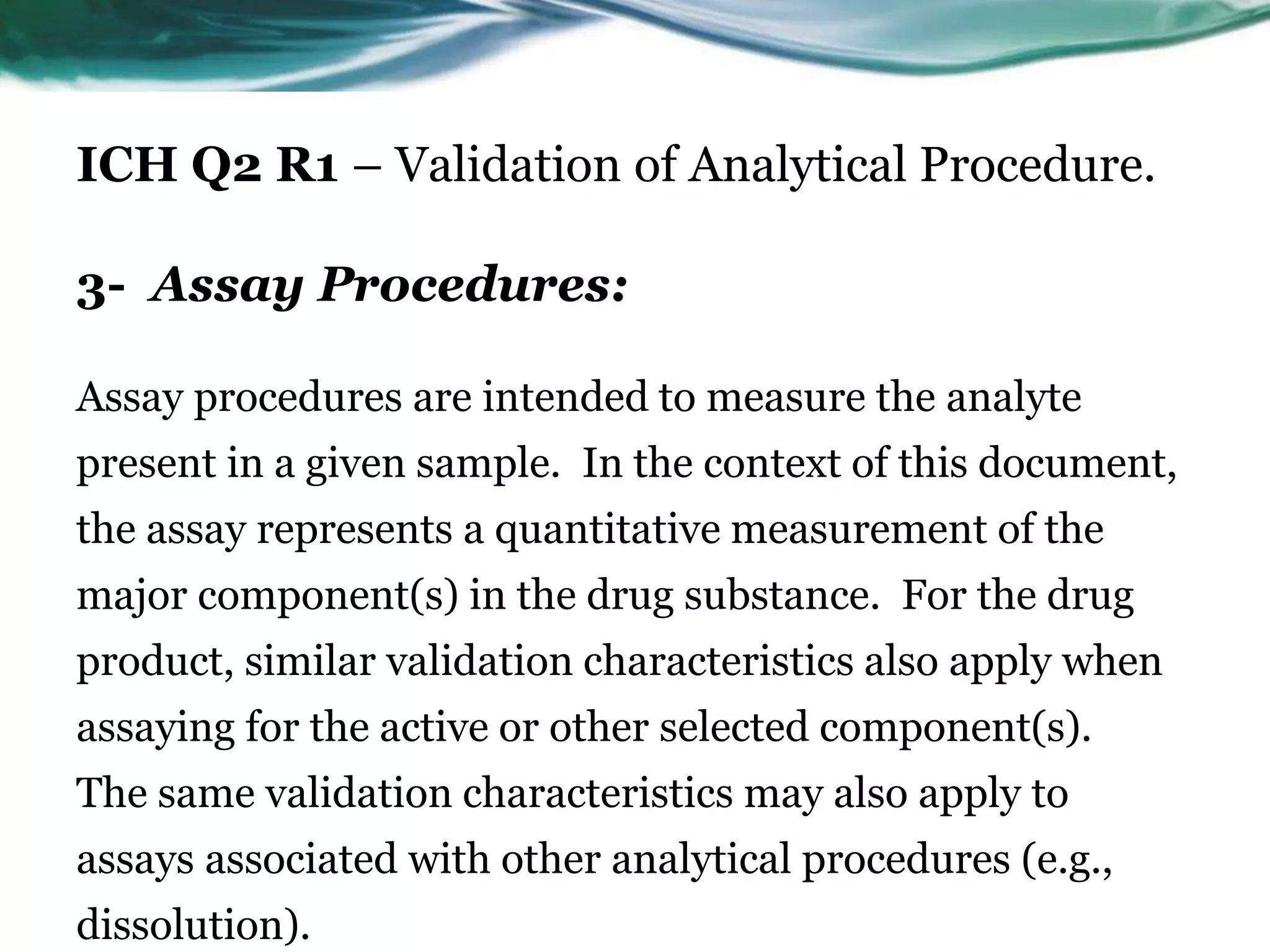 ICH Q2 Analytical Method Validation | PPTX