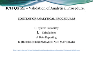 ICH Q2 Analytical Method Validation | PPTX