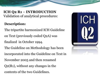 ICH Q2 Analytical Method Validation | PPTX