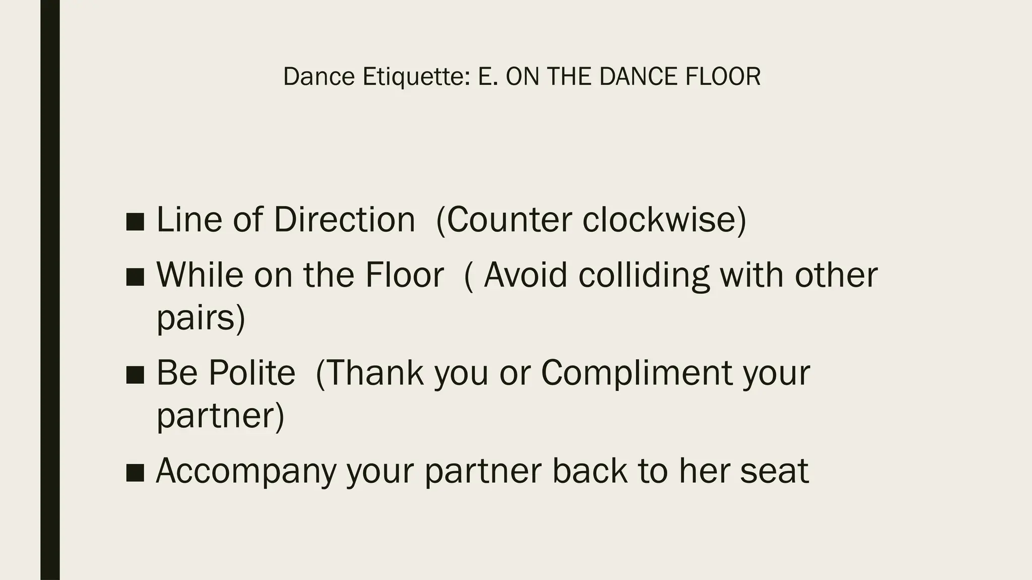 Q2 P.E. 9.pptx. Social dance and Dance etiquette | PPTX