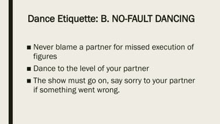 Q2 P.E. 9.pptx. Social dance and Dance etiquette | PPTX