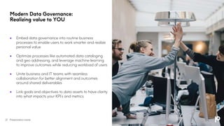 The Persona-Based Value of Modern Data Governance | PPTX