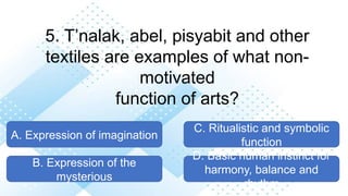 Q2 PPT_ARTS 10_Lesson 5 (Roles and Functions of Art).pptx
