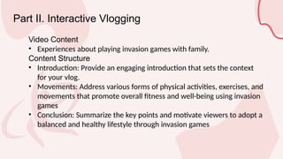 Physical Activity Participation: Invasions Games.pptx