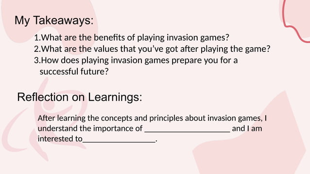 Physical Activity Participation: Invasion Gamespptx | PPTX