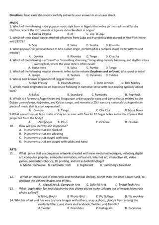 Q2 Pre-test-Examination-in-MAPEH-10.docx